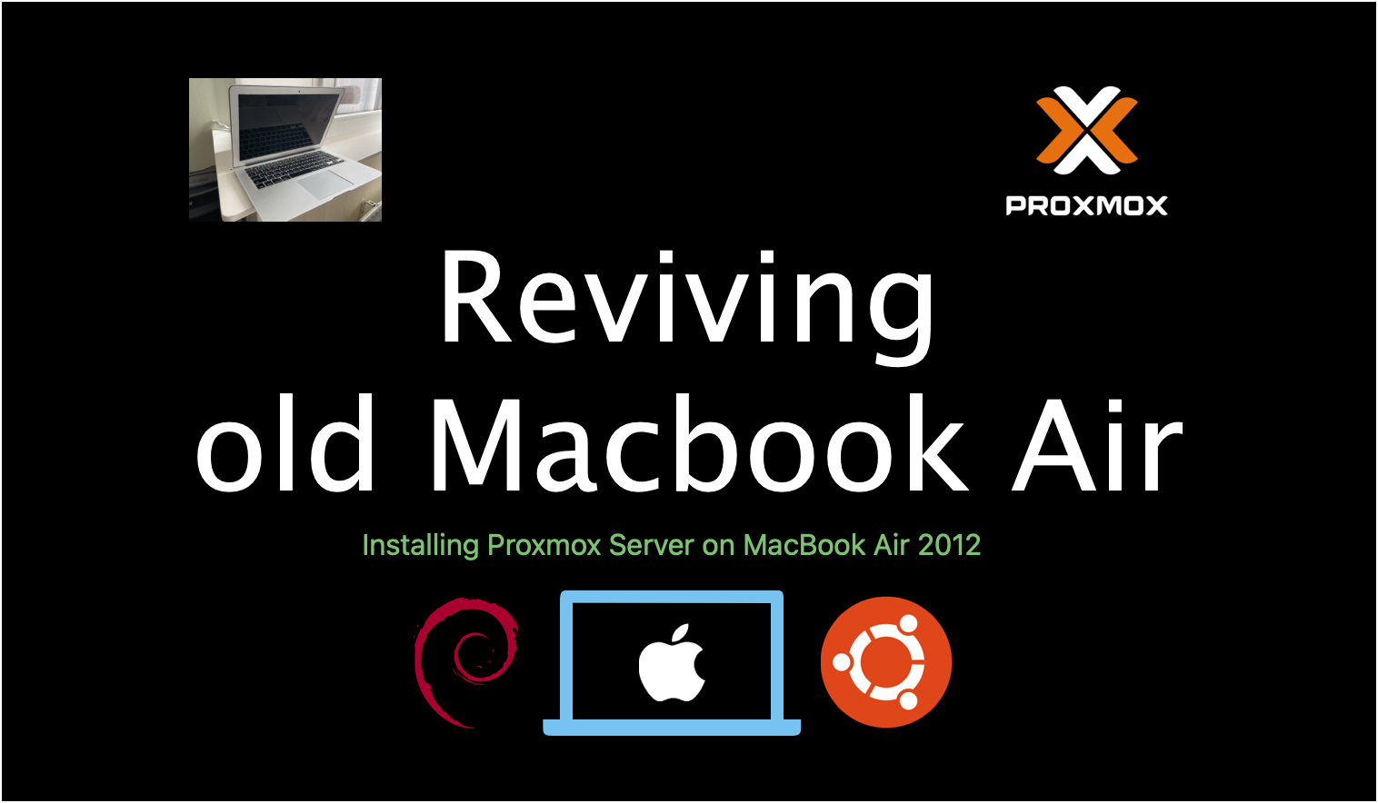 Repurpose old Macbook to Proxmox Server | Franklin Garber